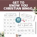 Christian Icebreaker Bingo: Fun Church Youth Group Game Printable PDF ...