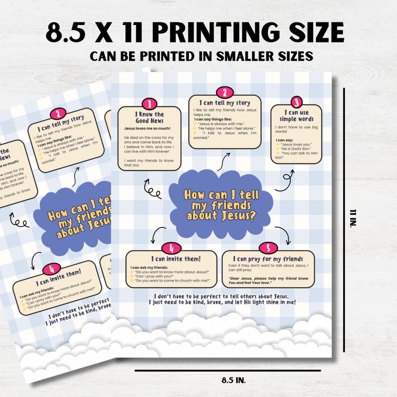 Share the Gospel Christian Craft: Kids’ VBS Printable Activity (digital ...