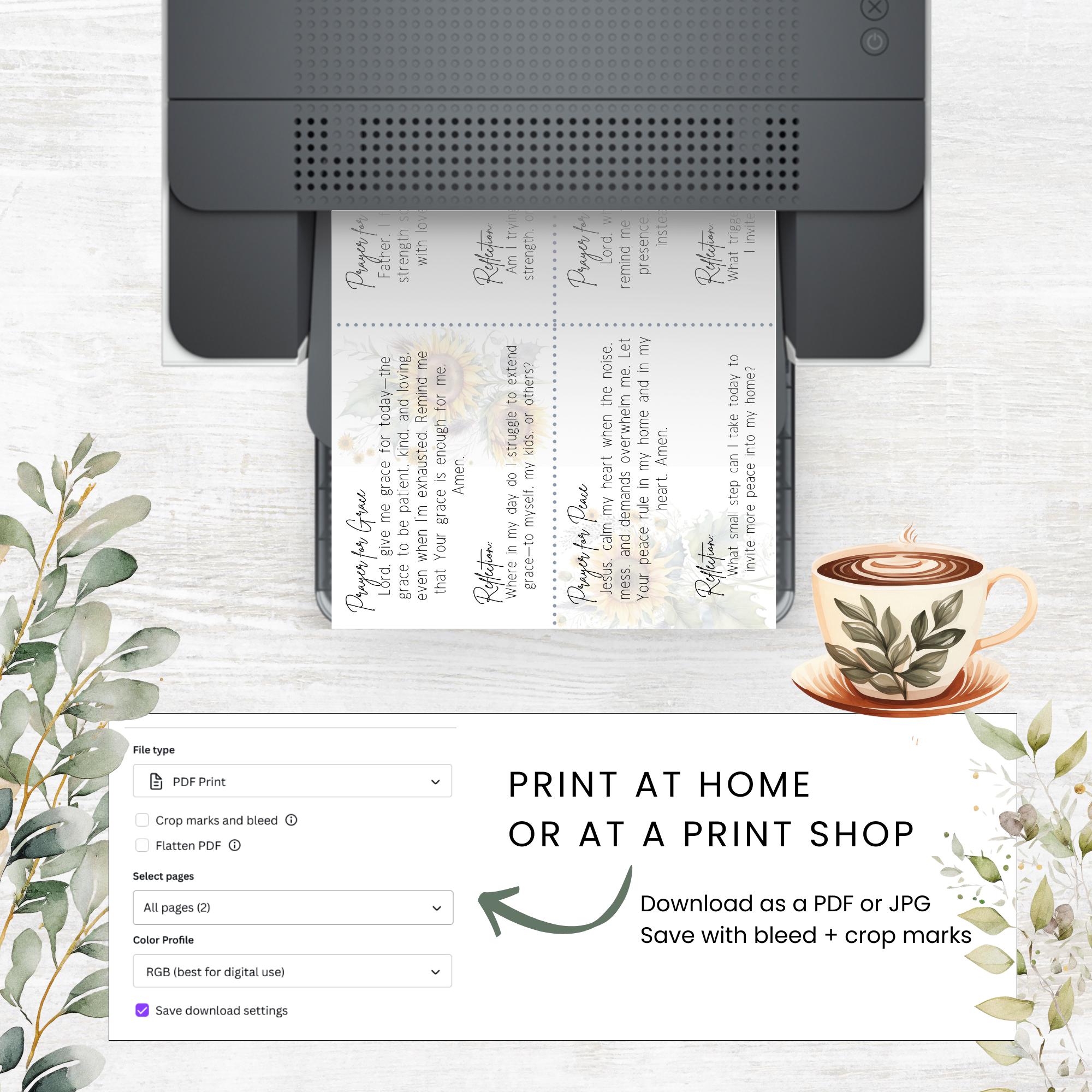 Pocket Prayer Cards Printable: Christian Scripture Cards (digital ...