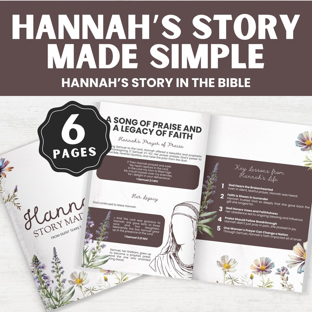 Women of the Bible: Hannah Made Simple Bible Study Guide, Old Testament ...