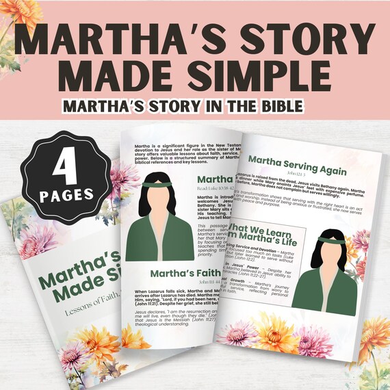 Women Of The Bible Martha