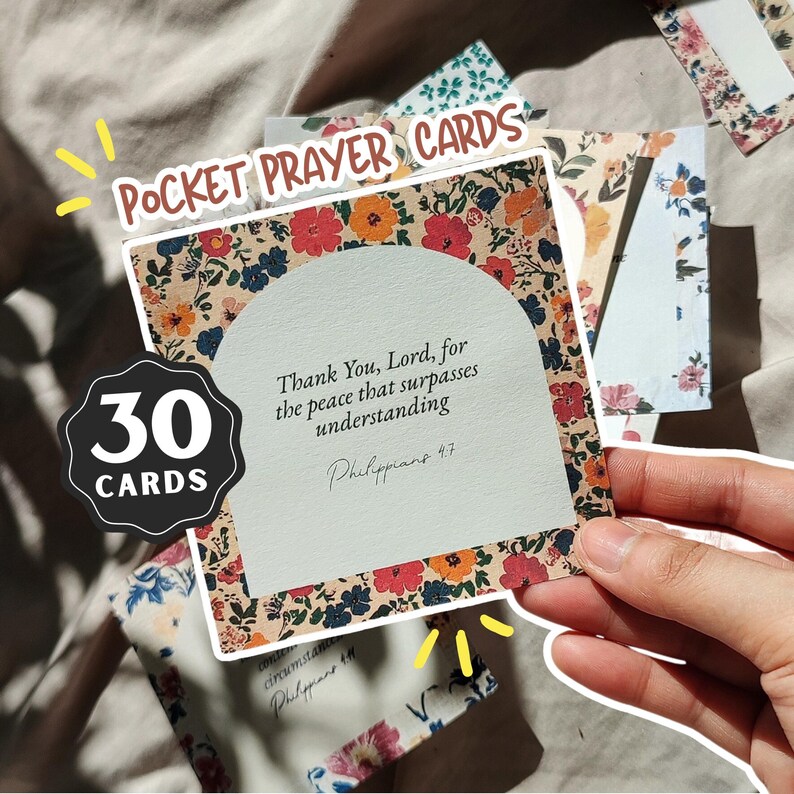Pocket Prayer Cards: Scripture for Daily Inspiration (digital Download ...