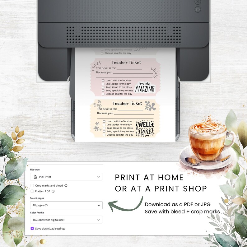Printable Teacher Reward Coupons: Classroom Management, Student ...