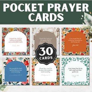 Pocket Prayer Cards: Scripture for Daily Inspiration (digital Download ...