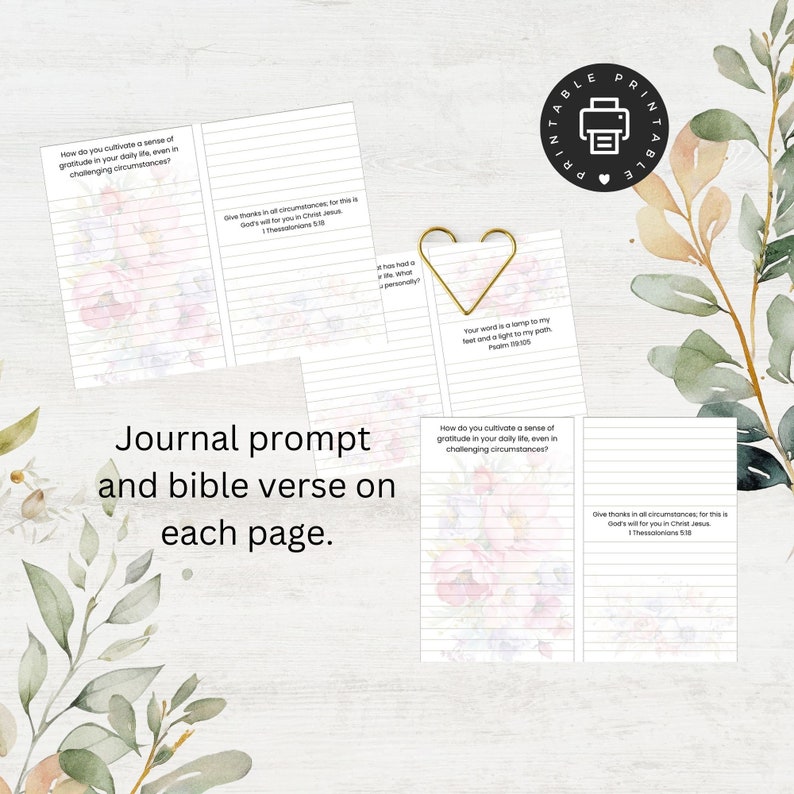 Prayer Journal Printable Digital Prayer Journal Bible Verse Journal ...