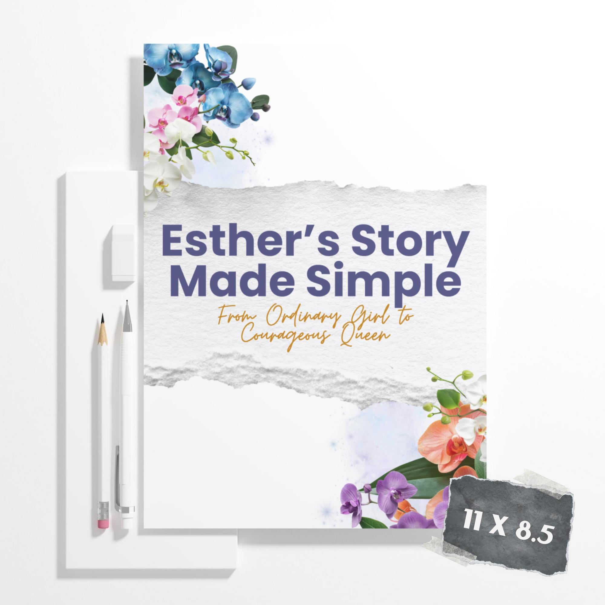 Esther Bible Study Guide: Old Testament Summary, Christian Devotional ...