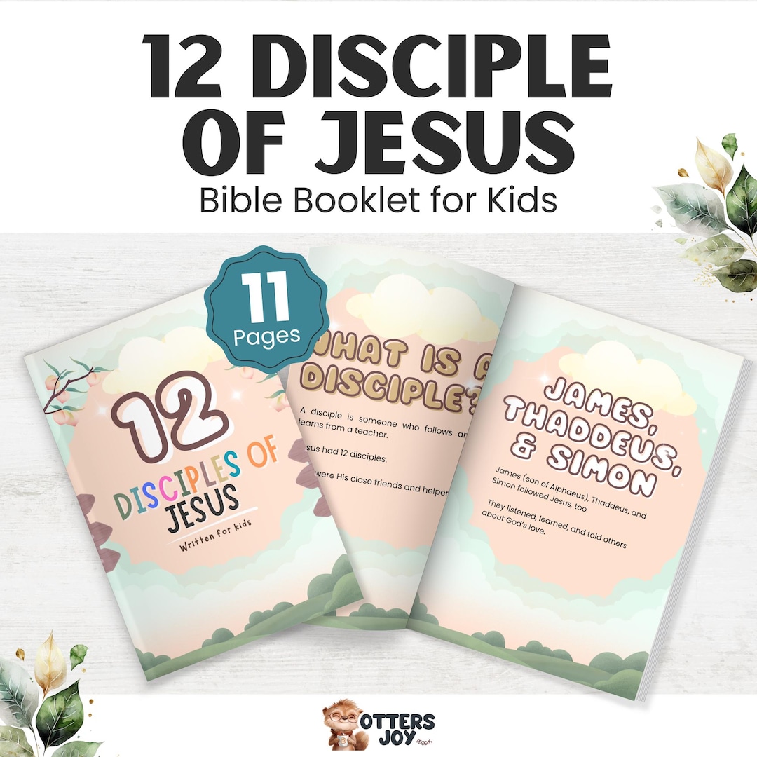 12 Disciples Bible Activity: Printable Sunday School Craft (PDF ...