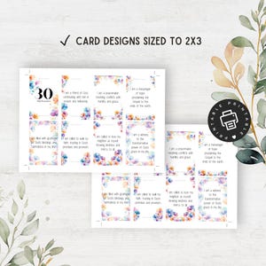 Watercolor Christian Affirmation Cards: Bible Verse Printables for ...