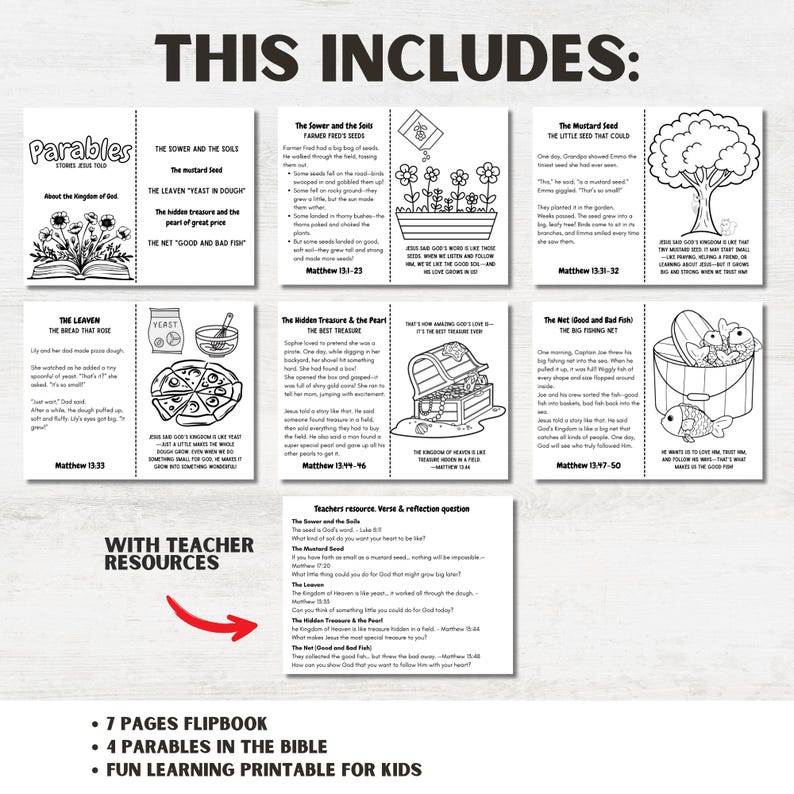 Parable of the Sower Craft: Kids' Bible Story Activity PDF Download - Etsy