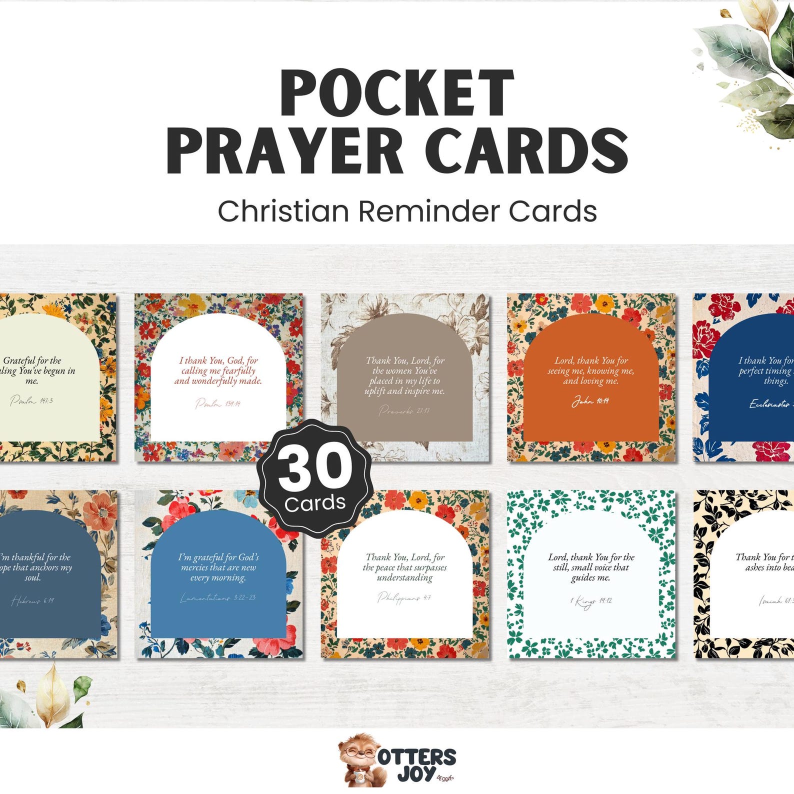 Pocket Prayer Cards: Scripture for Daily Inspiration (digital Download ...