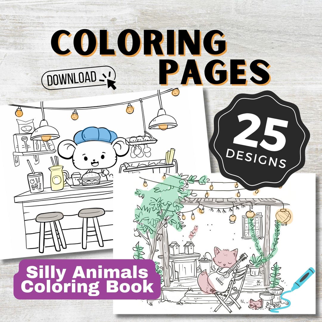Cozy and Cute Bold and Easy Coloring Book Adult, Stress Relief ...