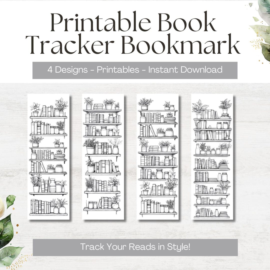 Printable Book Tracker Bookmark, 30+ Stack Bookmarks, Reading Log, DIY ...