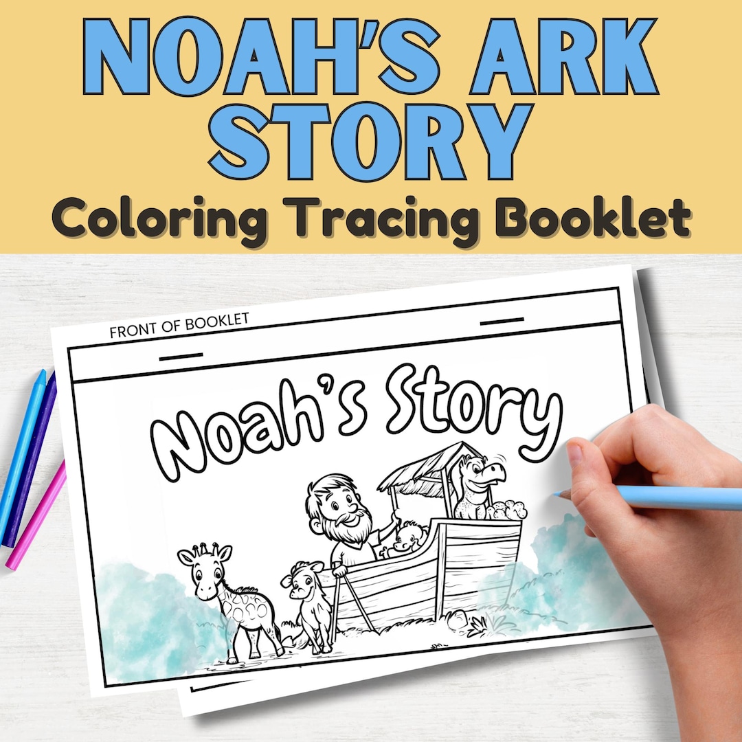Christian Activity Booklets Kids Printables, Noahs Ark Bible Story ...