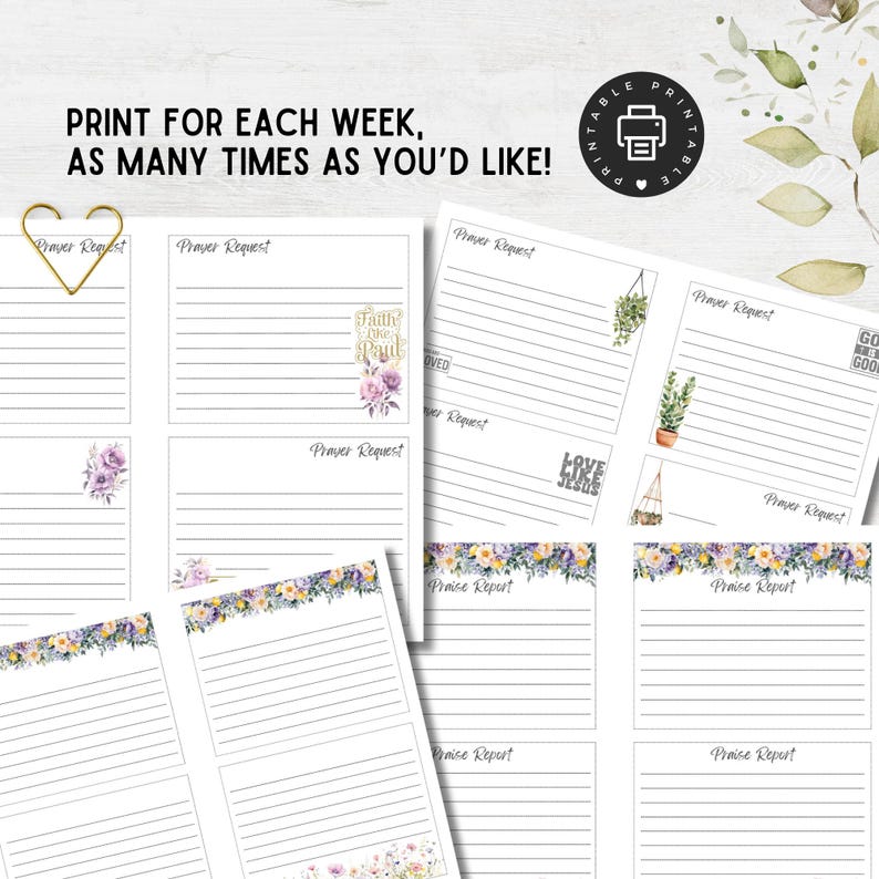 Christian Prayer Cards, Printable Scripture Cards for Church, Prayer ...