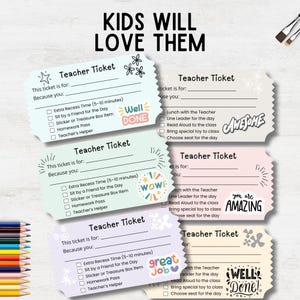 Printable Teacher Reward Coupons: Classroom Management, Student ...