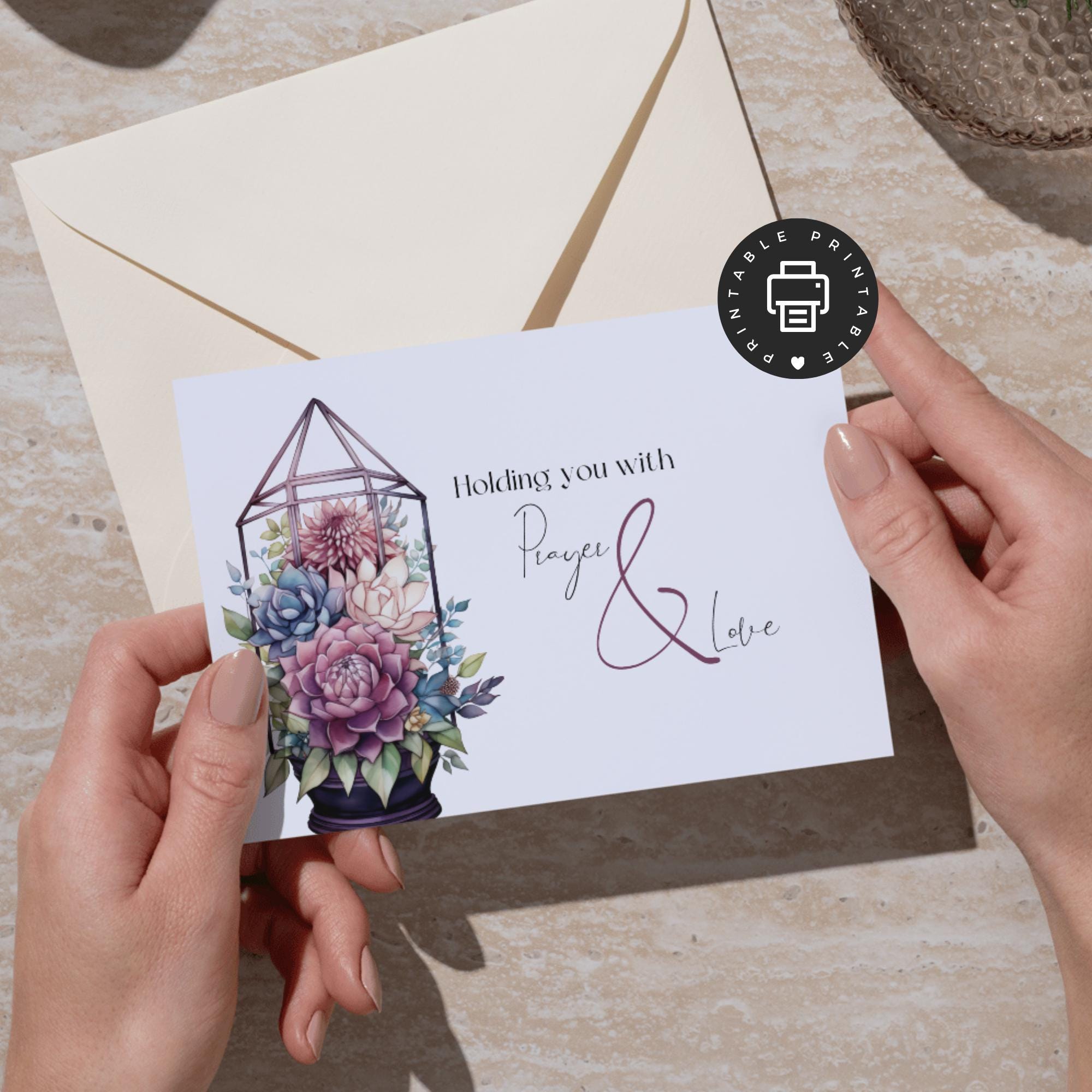 3 Floral Sympathy Cards, Printable Condolence Card, Digital Bereavement ...