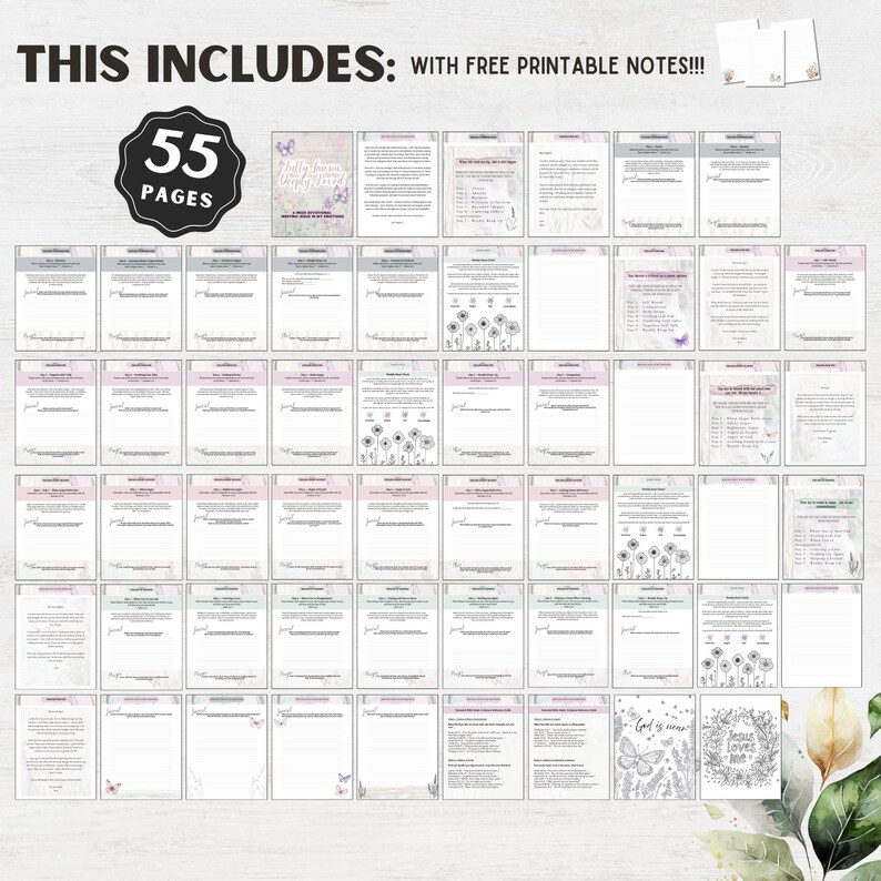 Teen Girls' Christian Devotional Journal: Floral Scripture Study (PDF ...