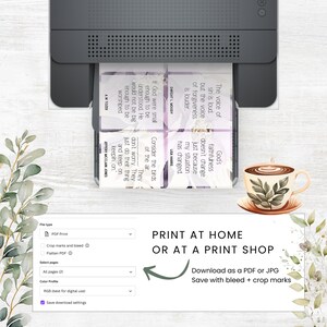 Christian Affirmation Cards: Daily Bible Verse Reminders (PDF Download ...