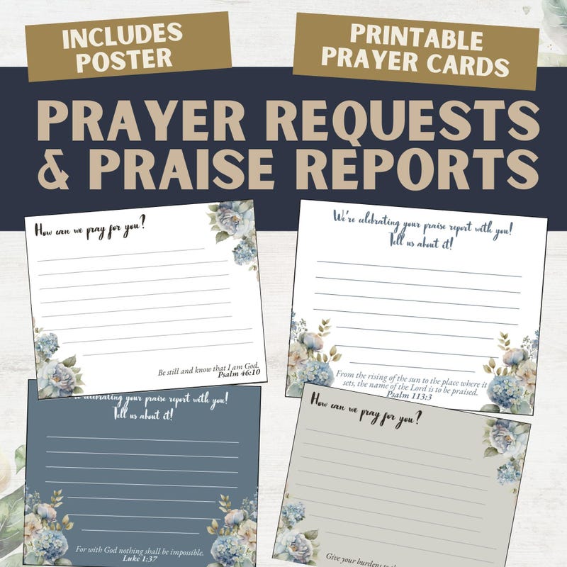 Prayer Request Cards - Etsy