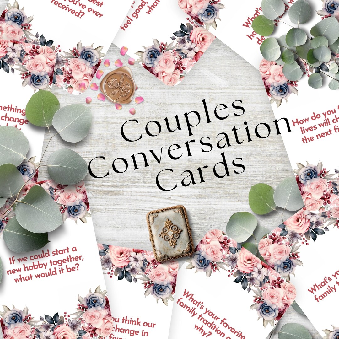 Couples Conversation Starters Printable Fun & Meaningful Relationship ...