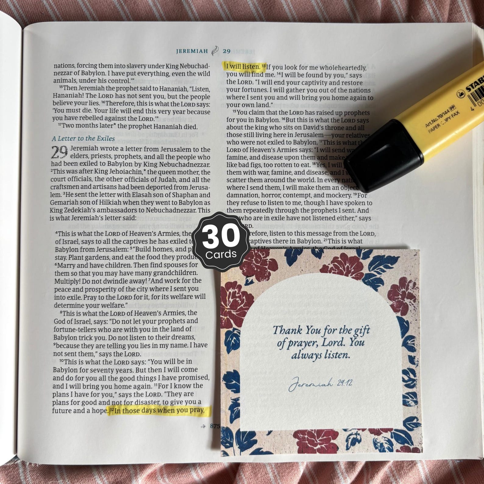 Pocket Prayer Cards: Scripture for Daily Inspiration (digital Download ...