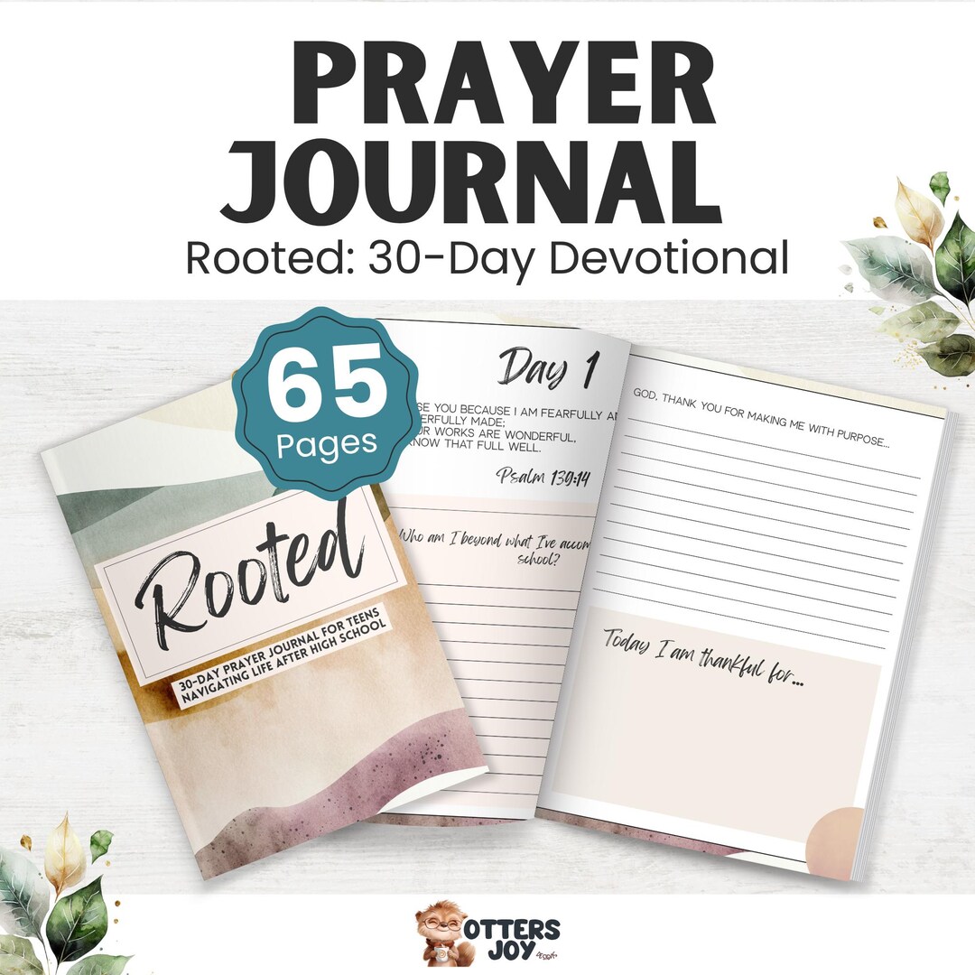 30-day Prayer Journal: Christian Scripture Study, Teen Devotional (PDF ...