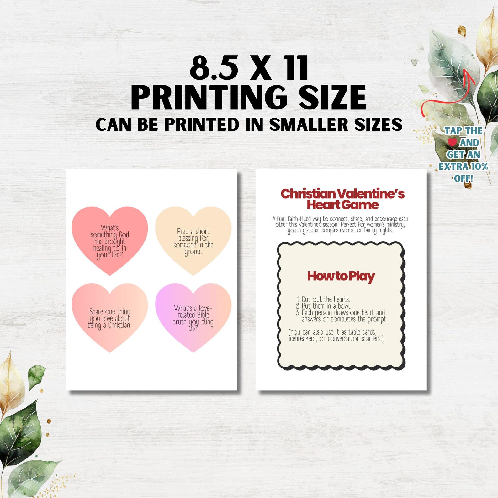 Christian Valentine Heart Game, Fun DIY Craft for Kids, Religious ...