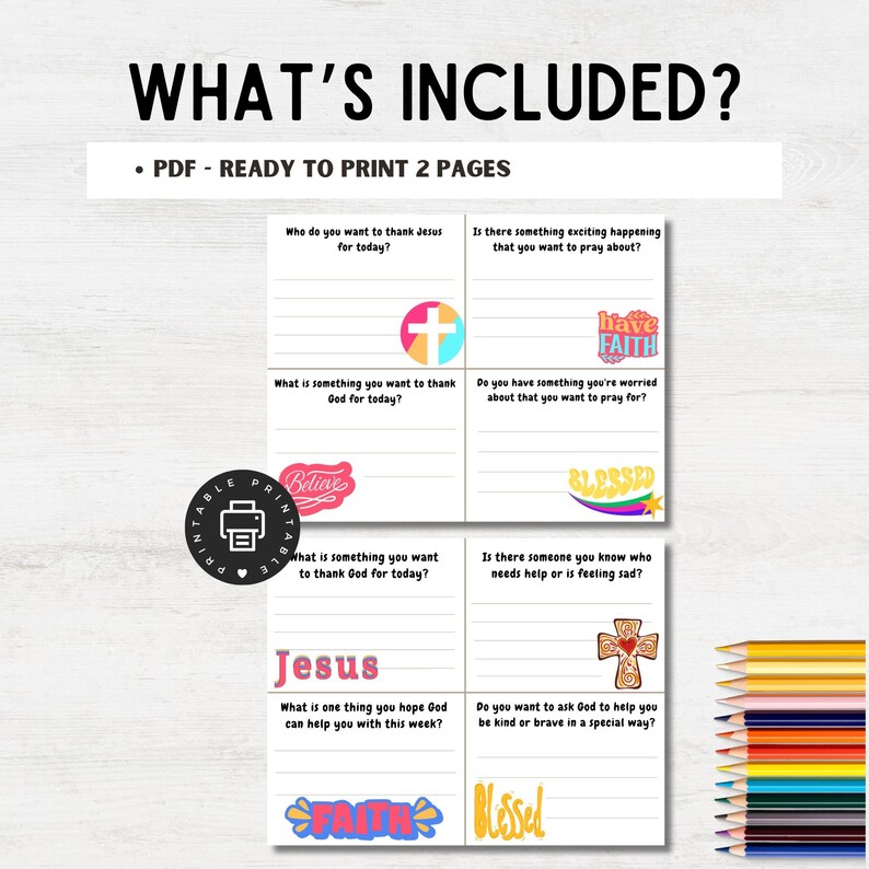 Printable Prayer Request Cards Template: Church Ministry Handouts (PDF ...