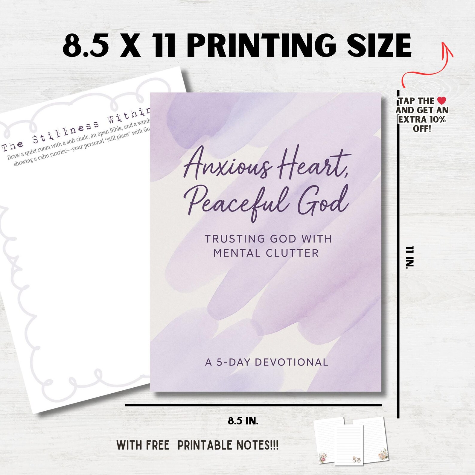 Printable Christian Devotional Journal: Bible Study Planner (PDF ...