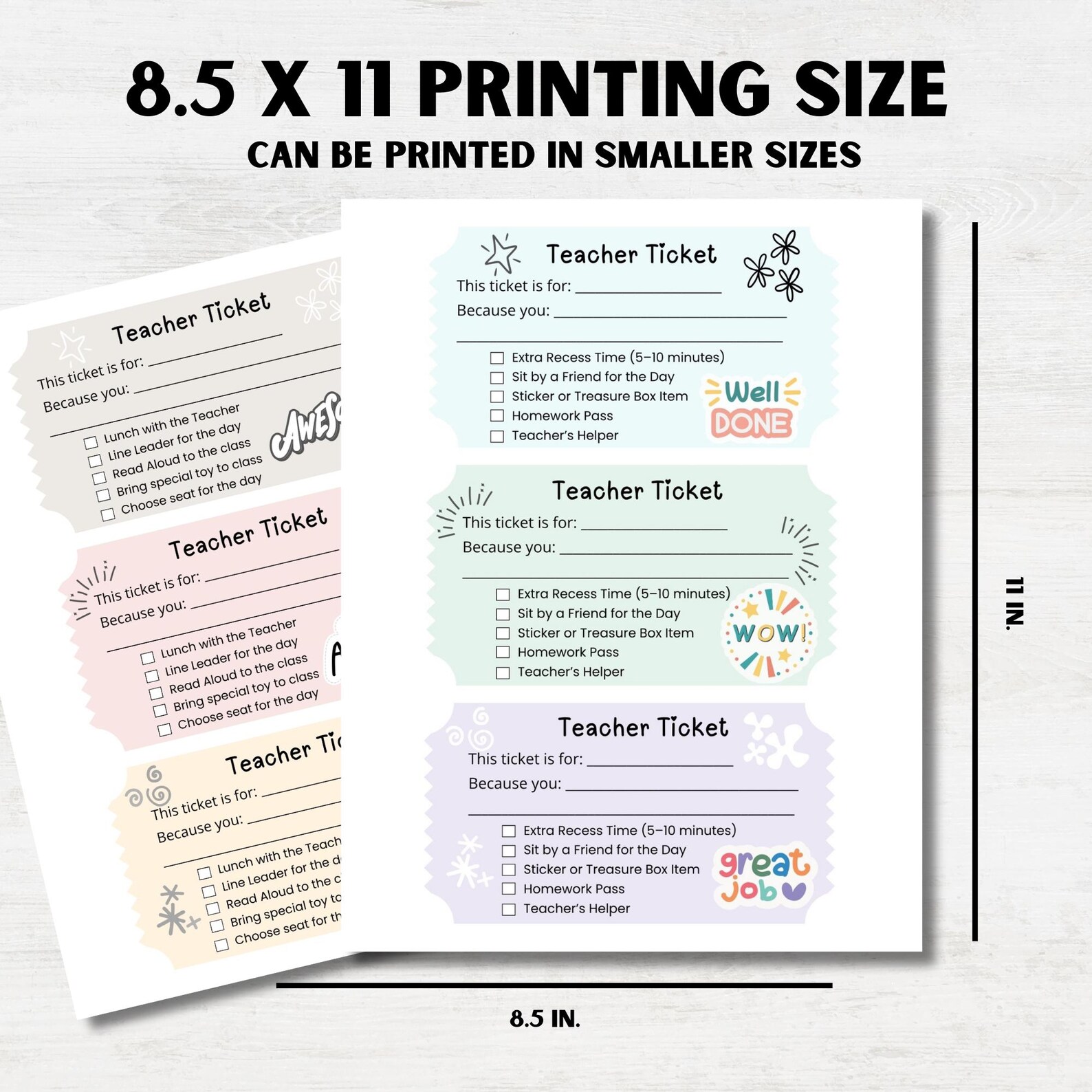 Printable Teacher Reward Coupons: Classroom Management, Student ...