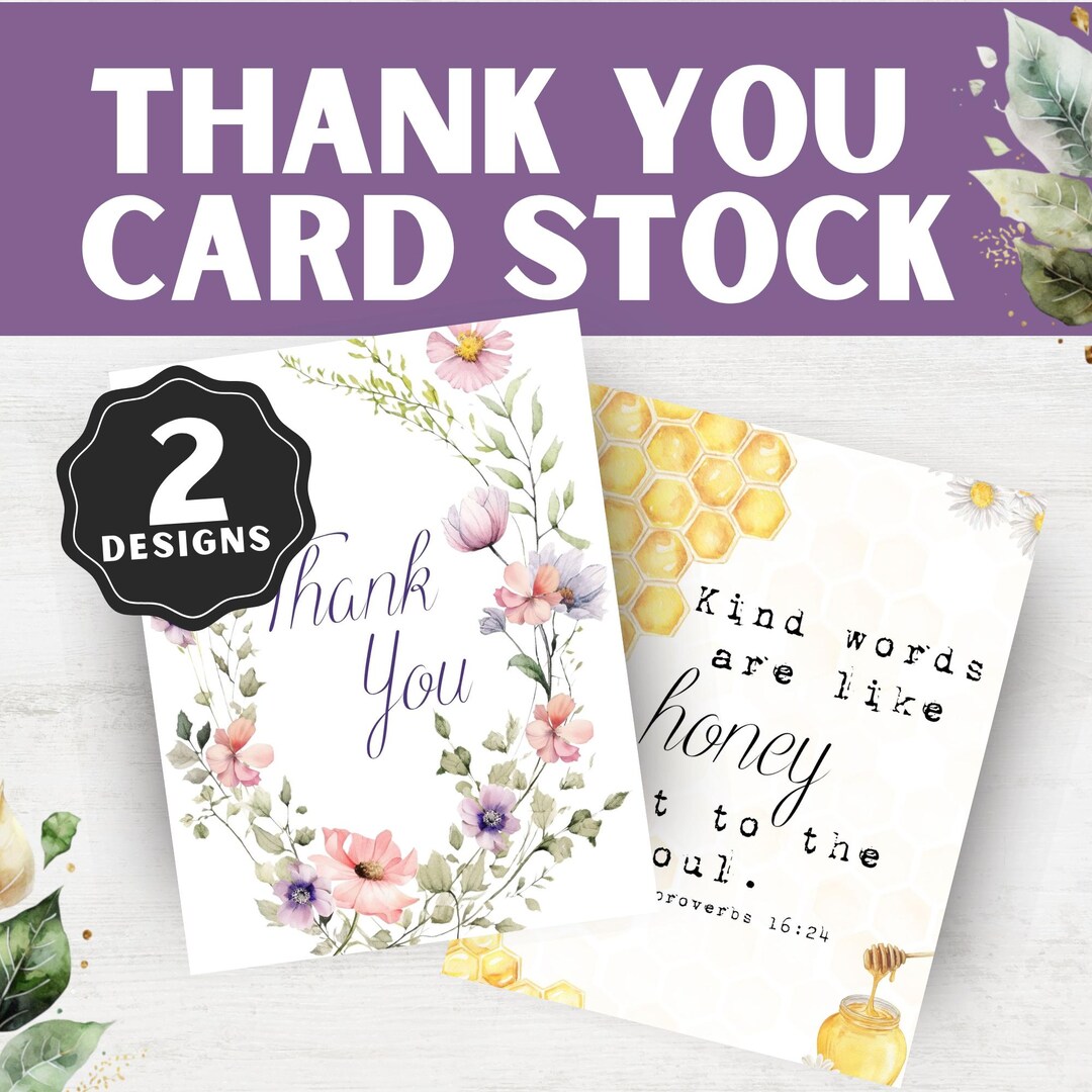 Thank You Card Christian, Digital Printable Instant Download, Bible ...
