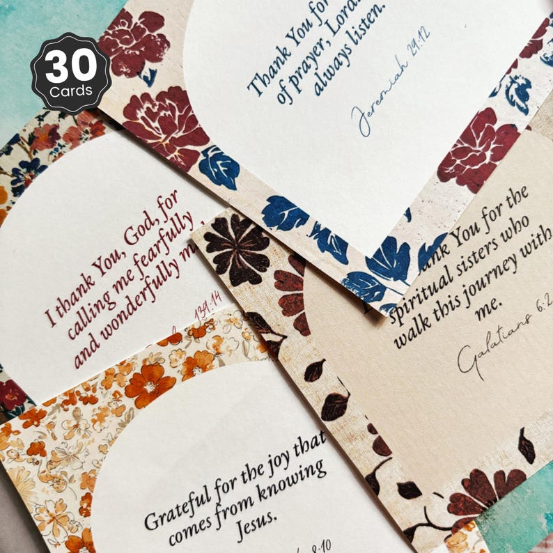 Pocket Prayer Cards: Scripture for Daily Inspiration (digital Download ...