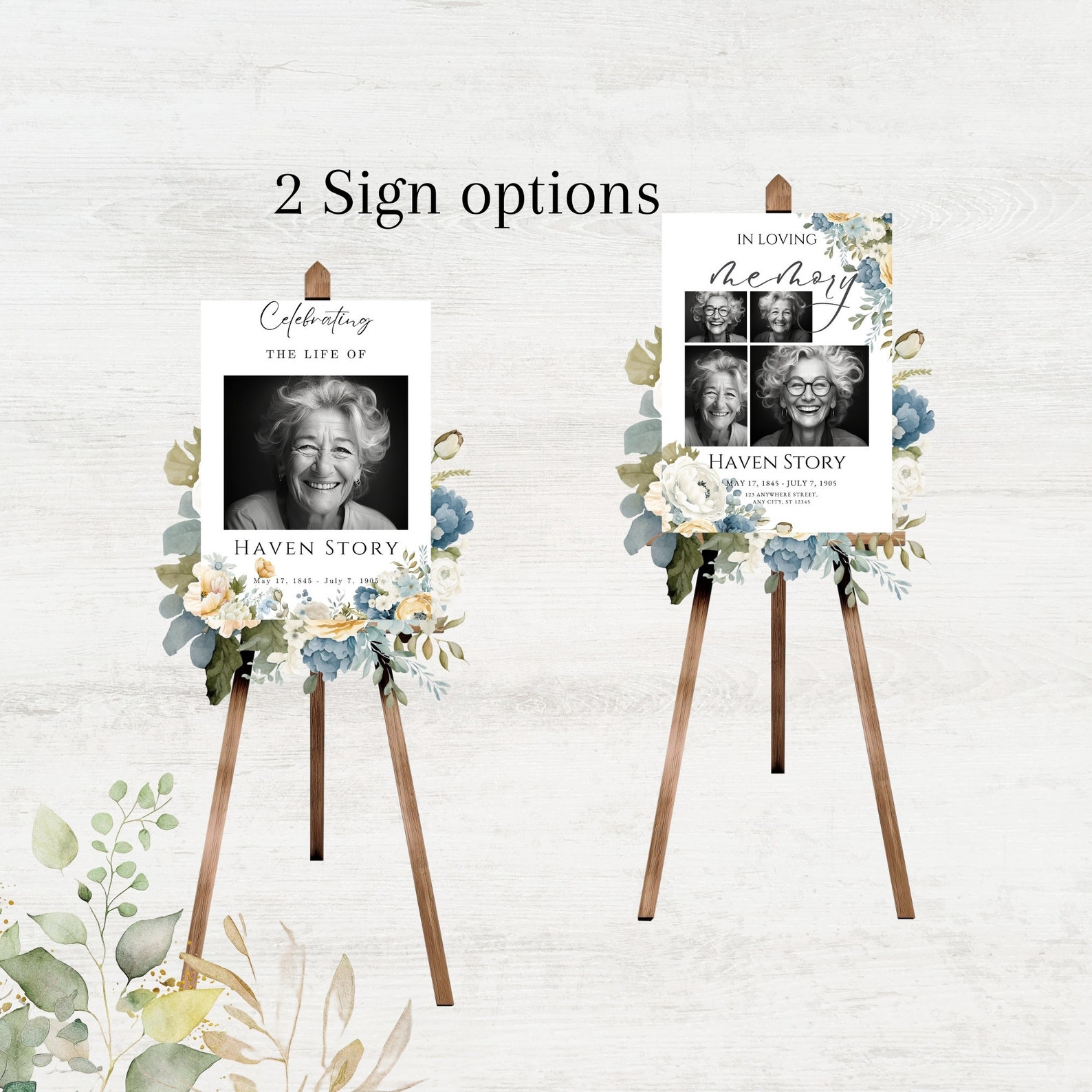 Memorial Service Template Funeral Template Digital Download Funeral ...