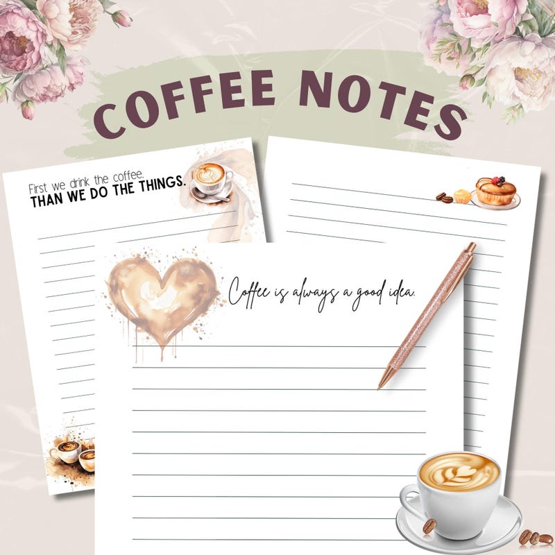 Notepad Template Cherry - Etsy