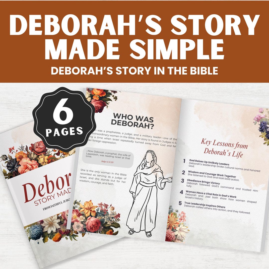 Deborah Bible Study Guide: Women of the Bible, Old Testament Summary ...
