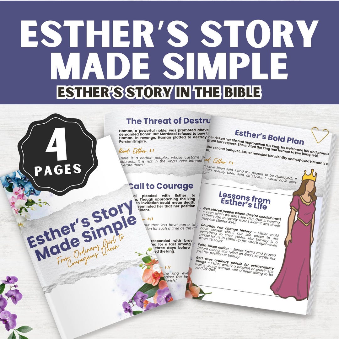 Women of the Bible: Esther Made Simple Bible Study Guide, Old Testament ...