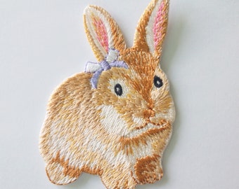Embroidered rabbit | Etsy