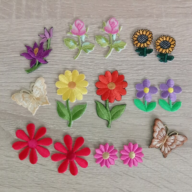Flower Iron on Patch - Etsy