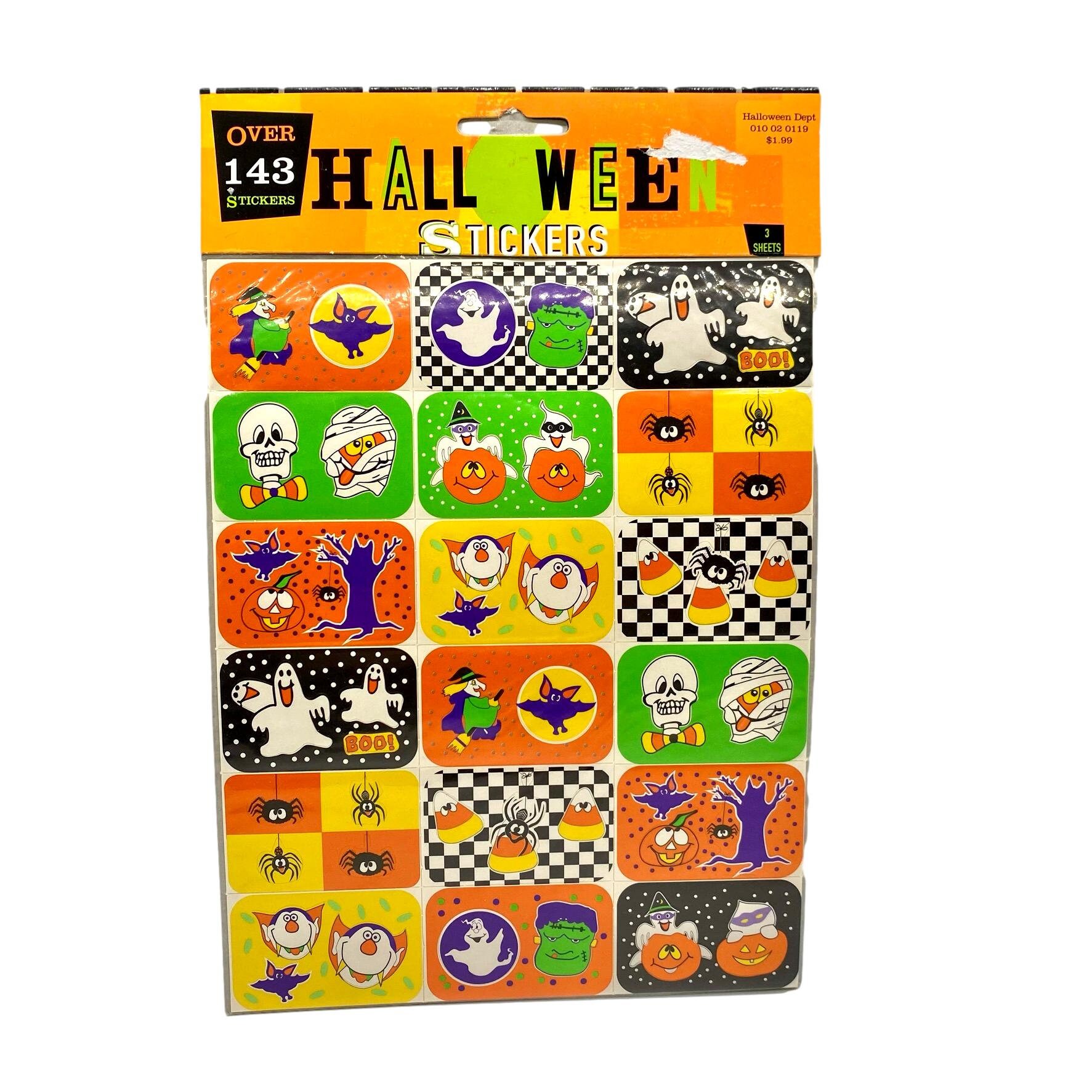00's y2k neon halloween stickers Stickers Embellishments Papercraft ...