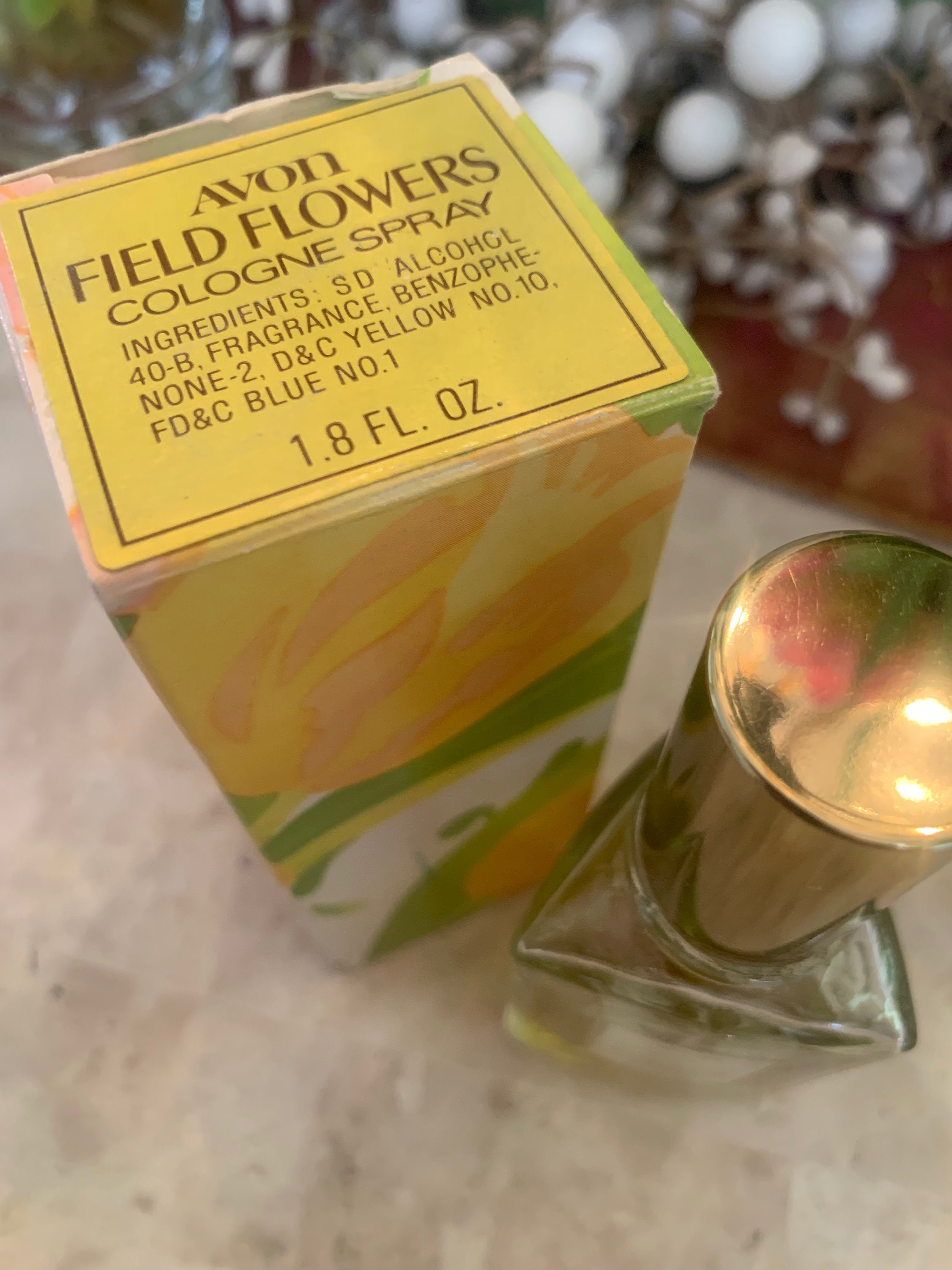 RARE 1980s Vintage Avon Field of Flowers Perfume in Glass Bottle - Etsy