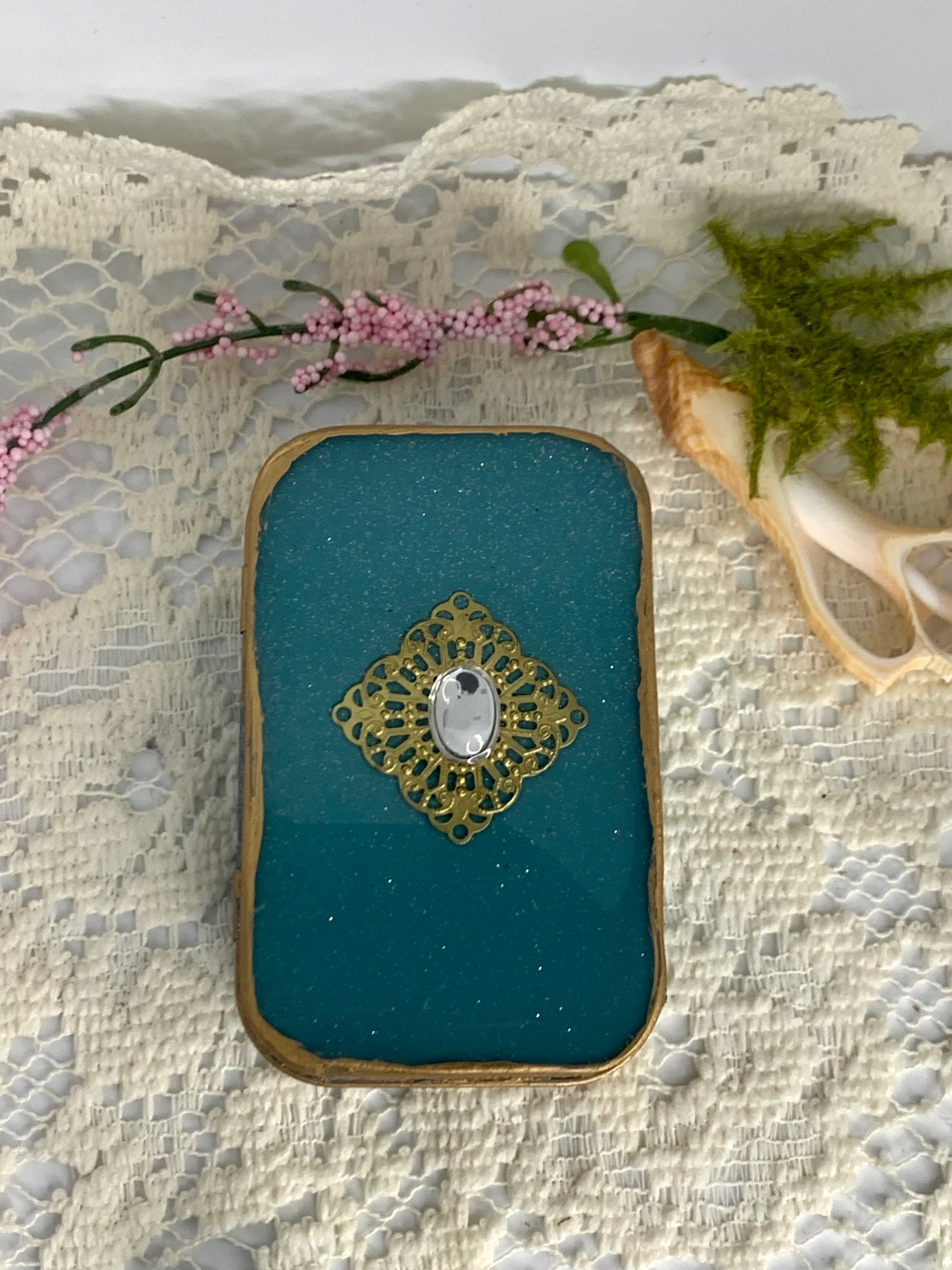 Vintage Mermaid Tooth Fairy Altered Tin, Tooth Fairy Box, Mermaid Box ...