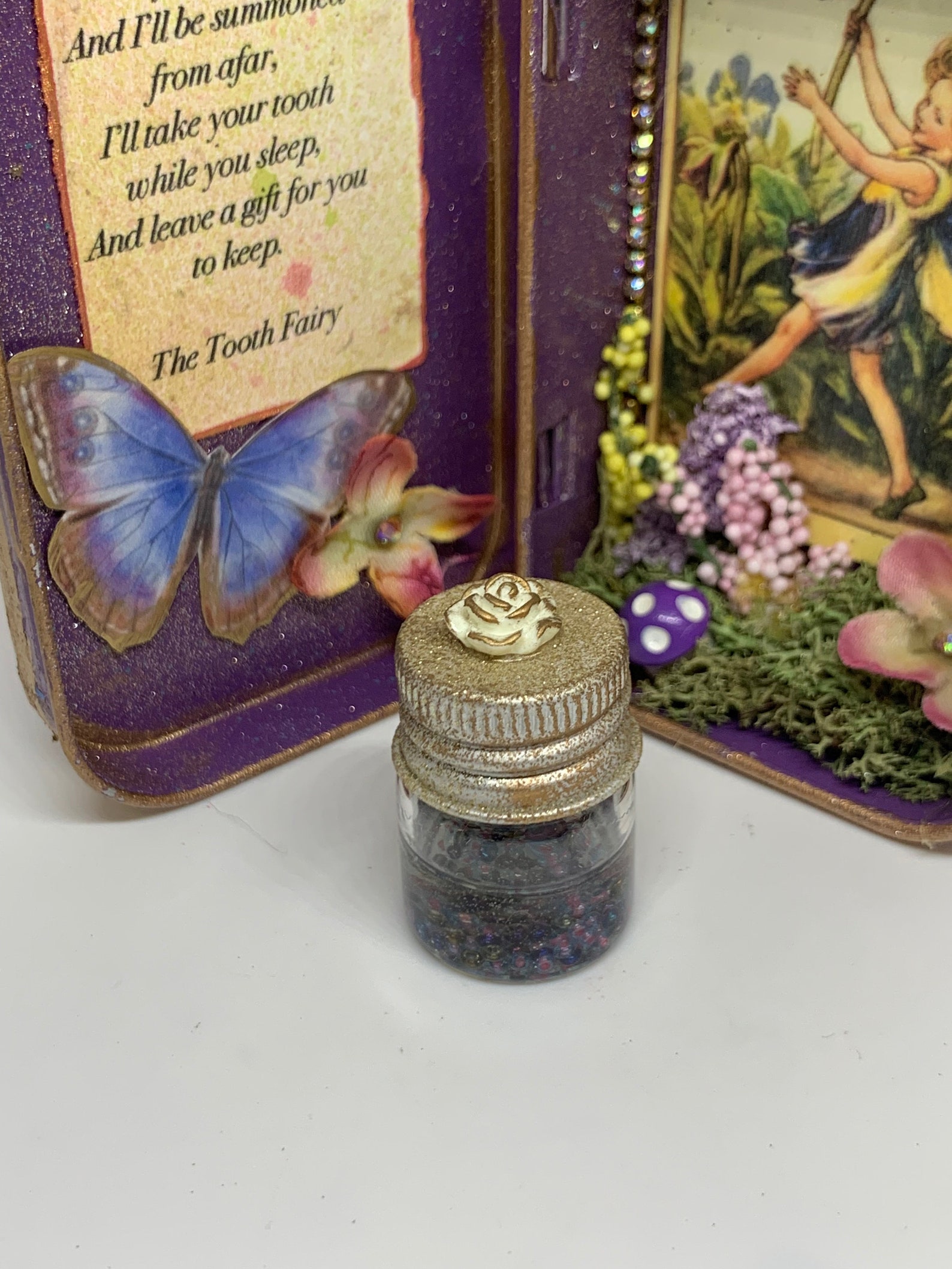 Vintage Flower Fairy Tooth Fairy Altered Tin - Etsy
