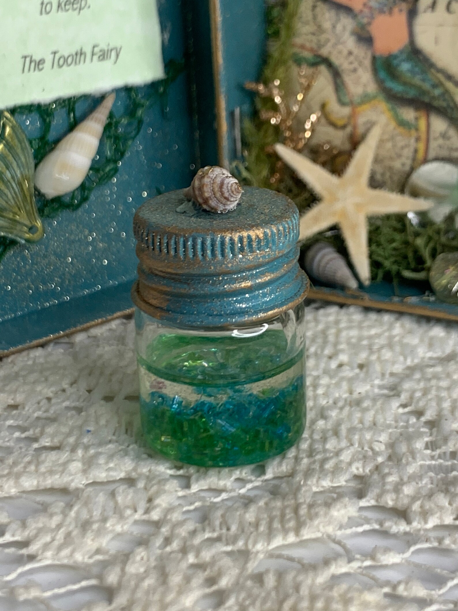 Vintage Mermaid Tooth Fairy Altered Tin, Tooth Fairy Box, Mermaid Box ...