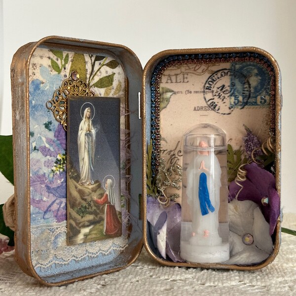 Pocket Virgin Mary Box - Etsy