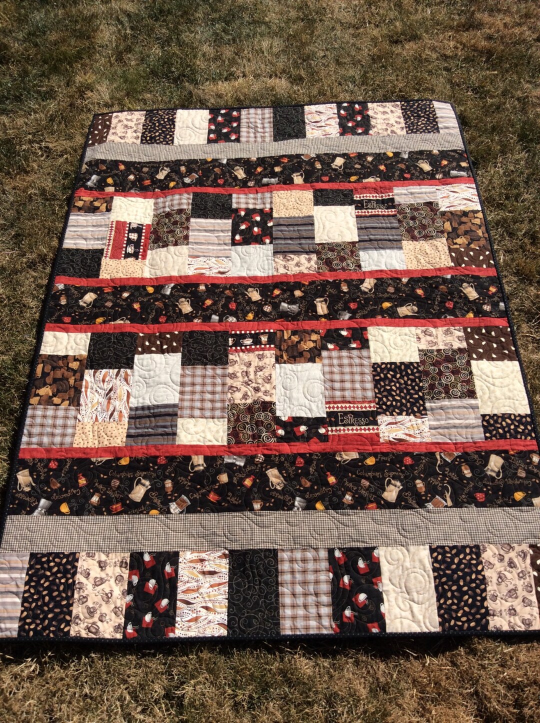 Coffee Quilt #2 - Etsy