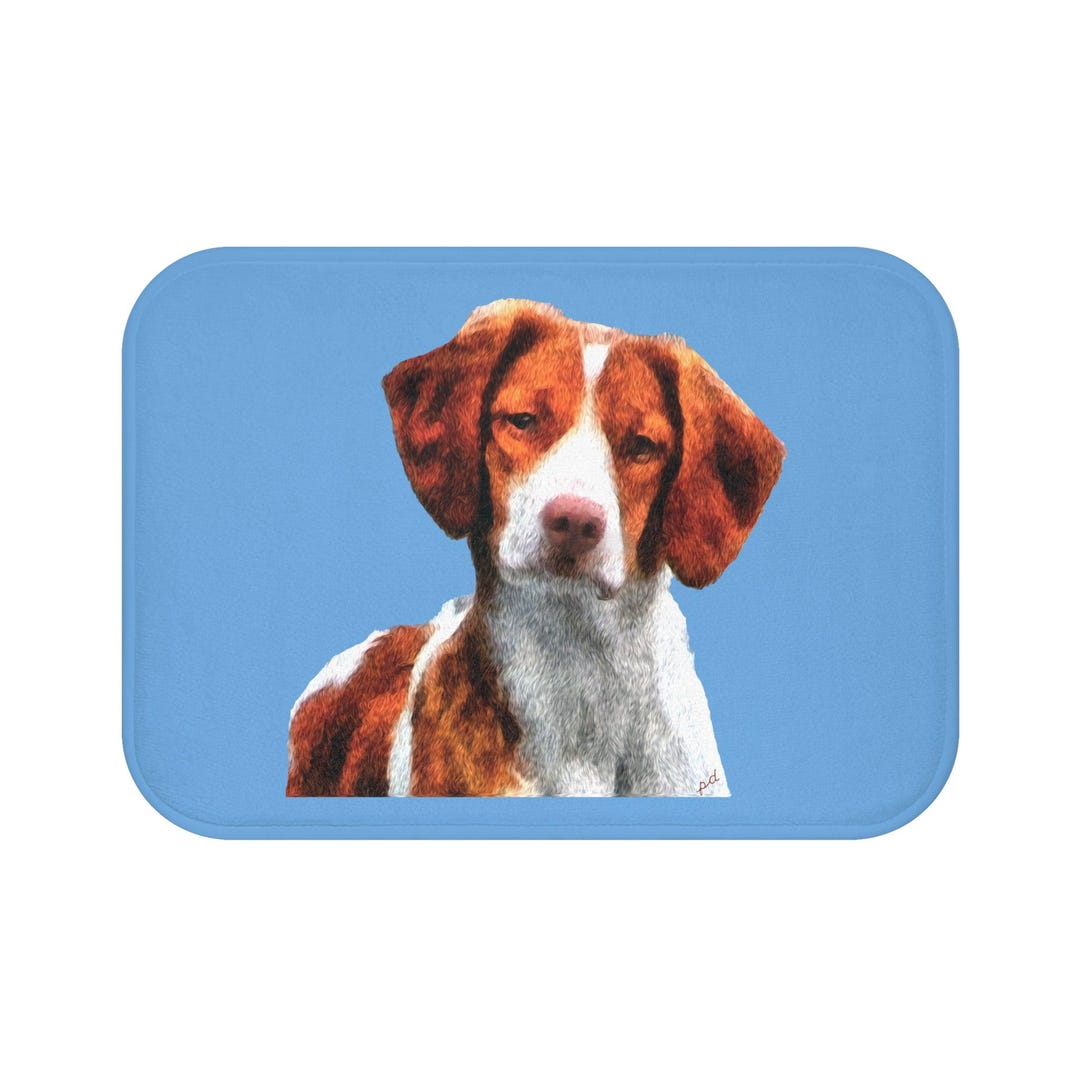 Brittany Spaniel 'gunner' Bathroom Rug Mat - Etsy