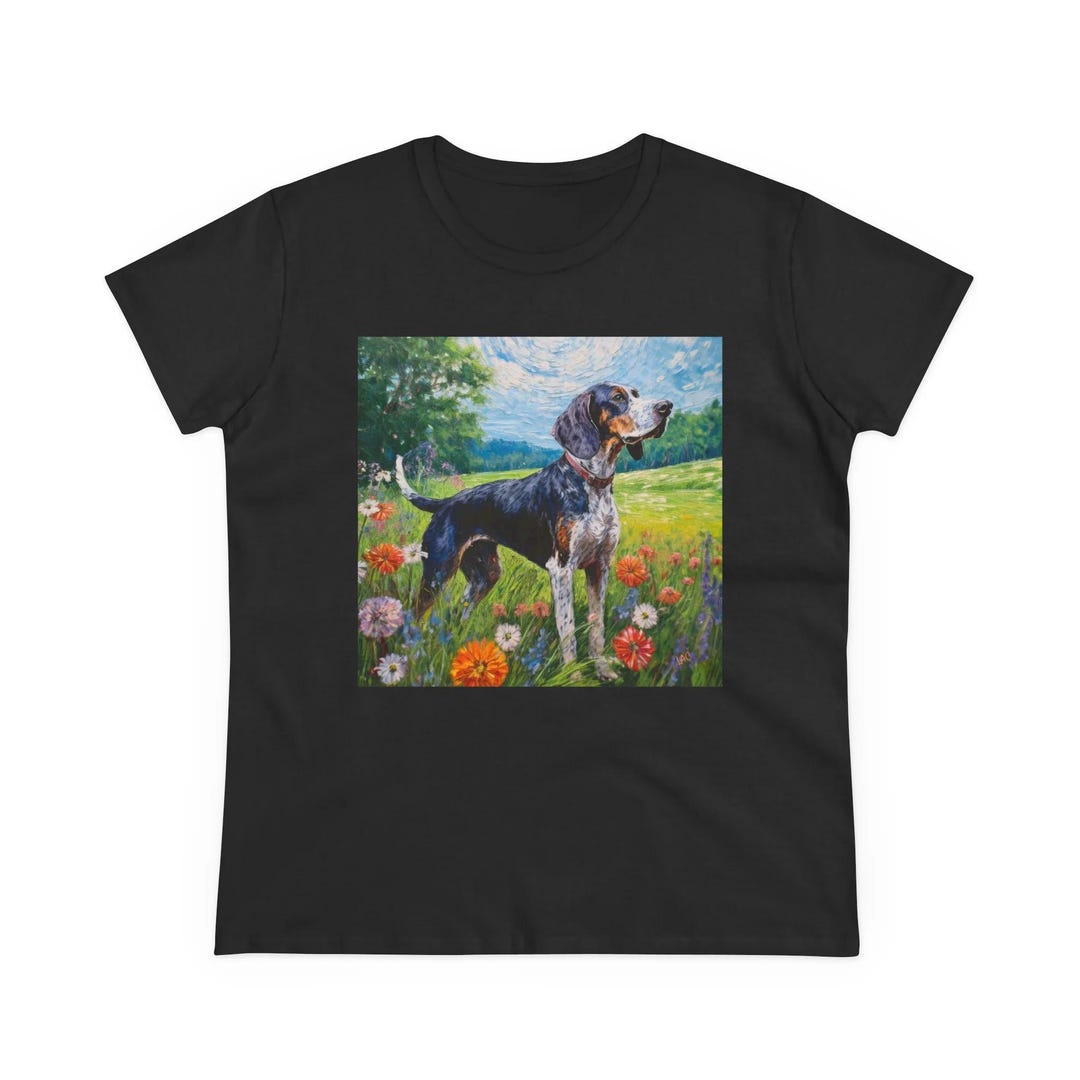 Bluetick Coonhound Women's Midweight Cotton Tee - Etsy