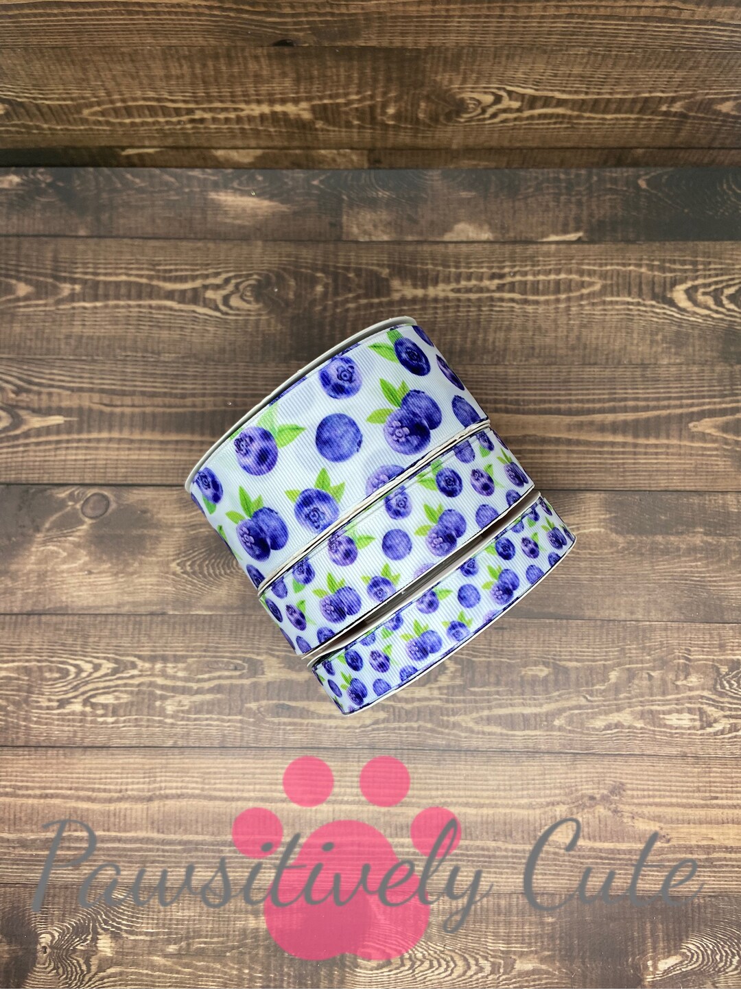 3 Yards of Blueberry Ribbon ~ 5/8", 7/8", or 1.5" - Etsy