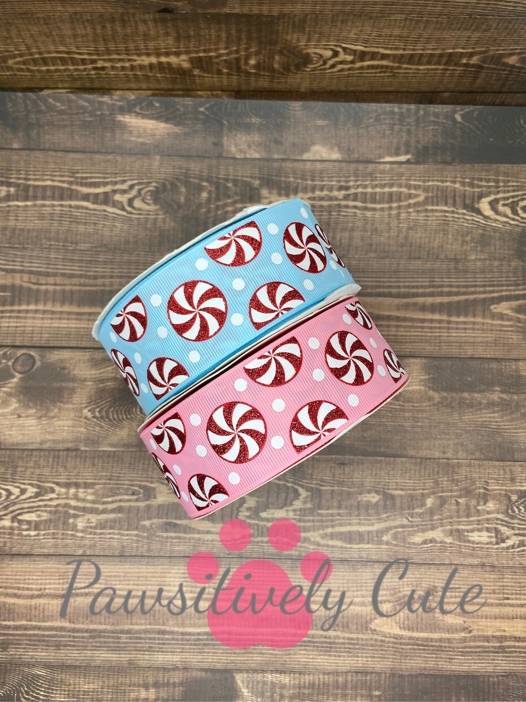 3 Yards of Peppermint Candy Ribbon ~ 3/8", 5/8", 7/8", 1.5", & 3" - Etsy