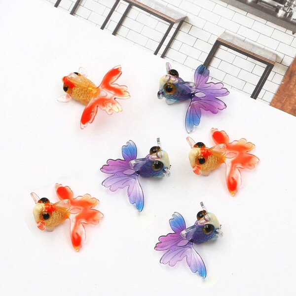 Goldfish Charm - Etsy